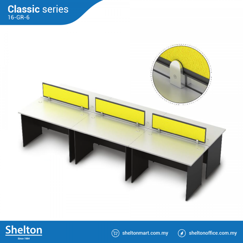 4 pax workstation (GT 157 standard table) - Leading Office Furniture ...