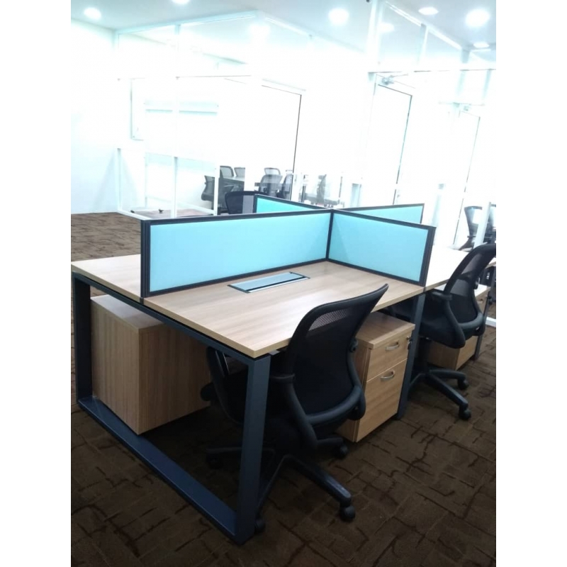 4 pax workstation (GT 157 standard table) - Leading Office Furniture ...