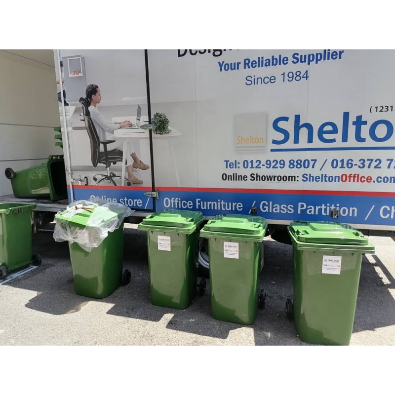 Schaefer Mobile Garbage Bin 2-Wheel - Leading Office Furniture, Office ...